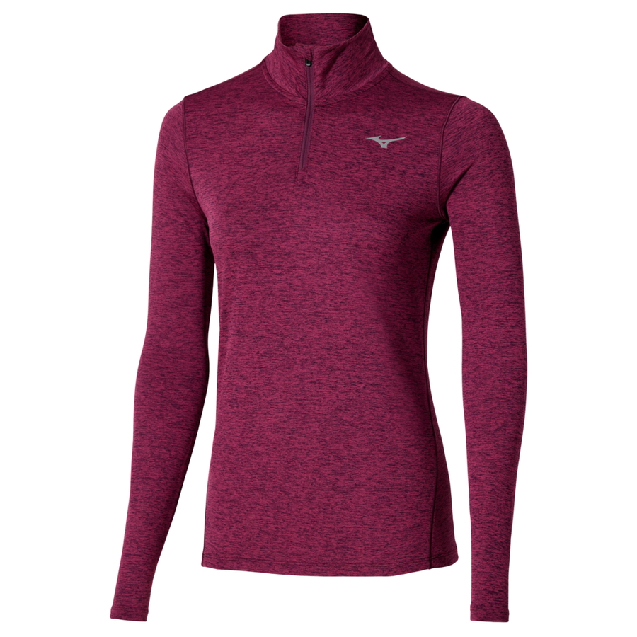 Core Impulse Half Zip Long Sleeve Tee - Viola | Abbigliamento running ...