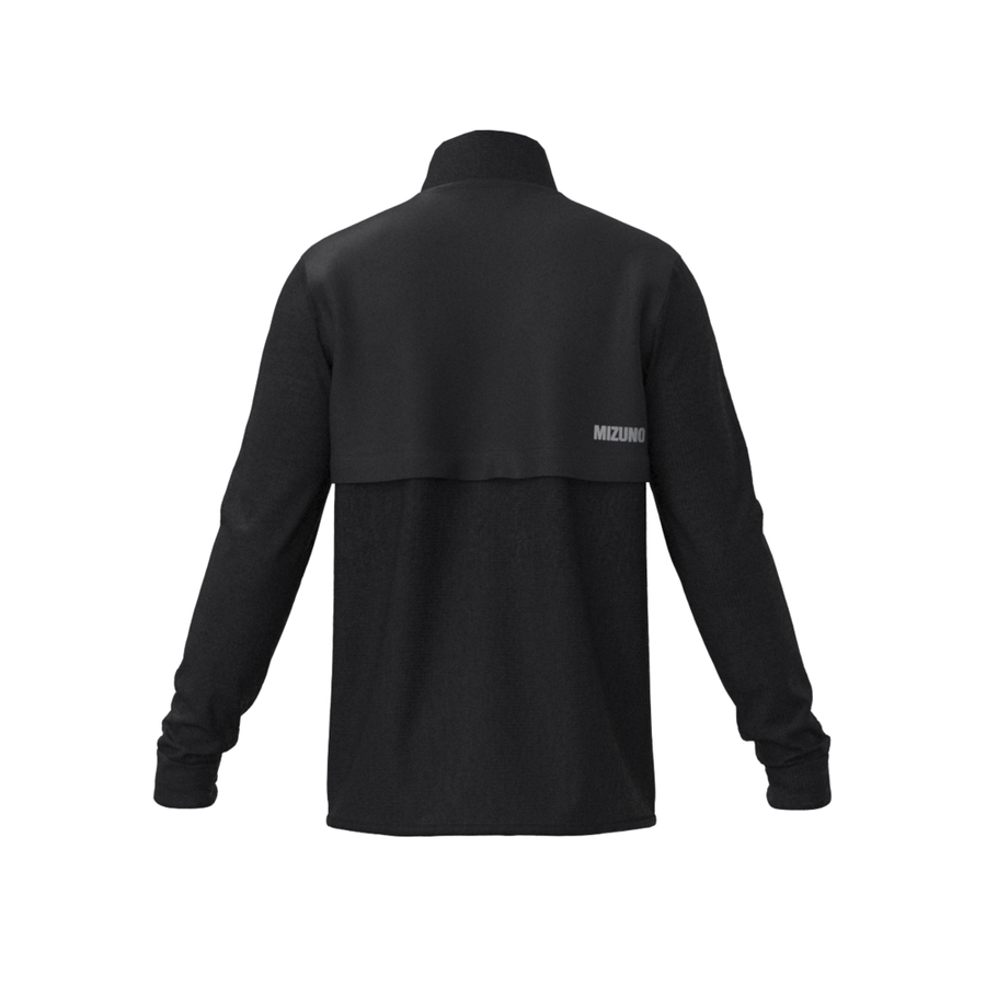 Mizuno Melange Reflect 1/4 Zip - Black | golf hoodies | Mizuno Europe