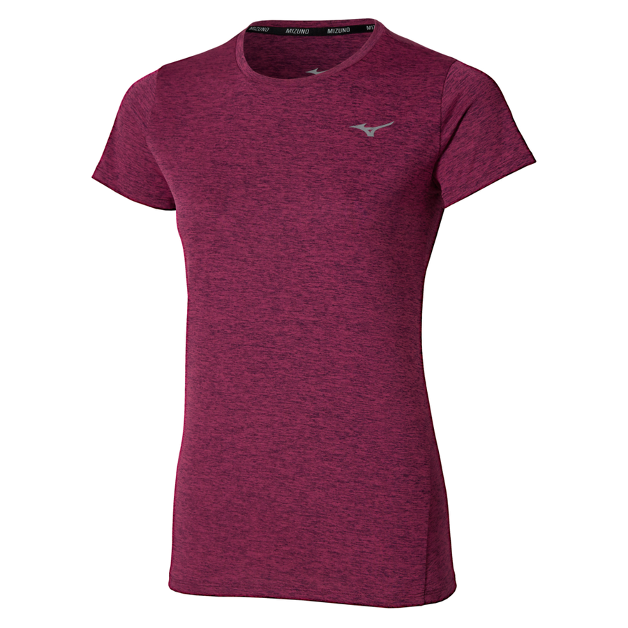 Core Impulse Tee - Paars | Running t shirt women | Mizuno Europe